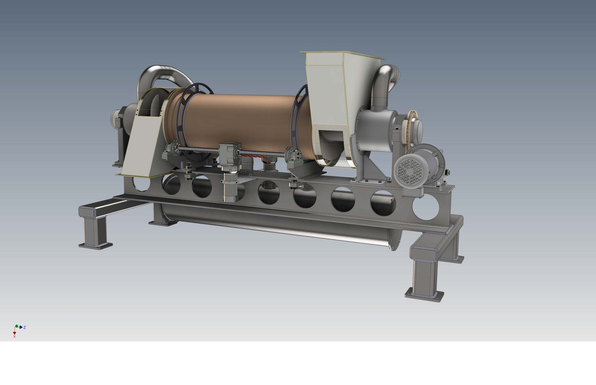 Induction Heated Rotary Bio-Char Kiln - Sono-Dyne Systems