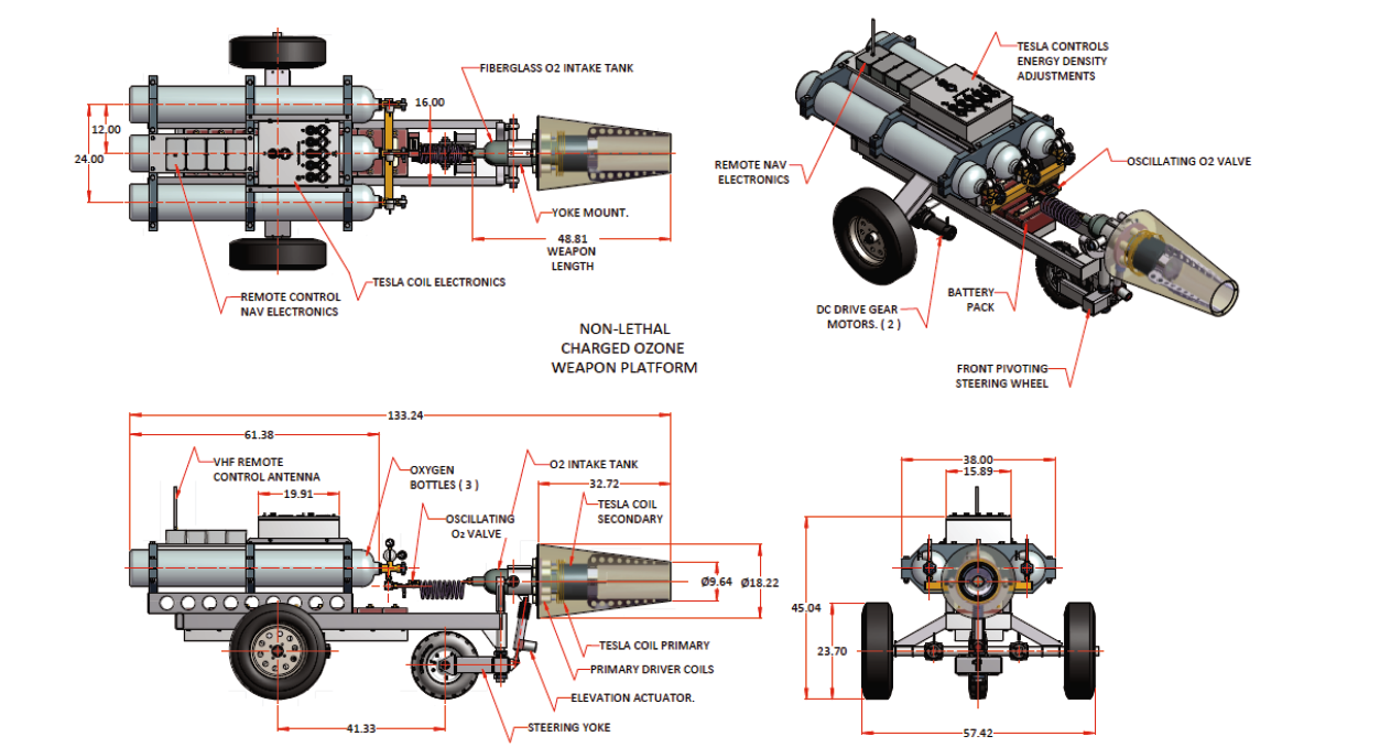 Cold Plasma Toroidal Vortex Projector - Sono-Dyne Scientific